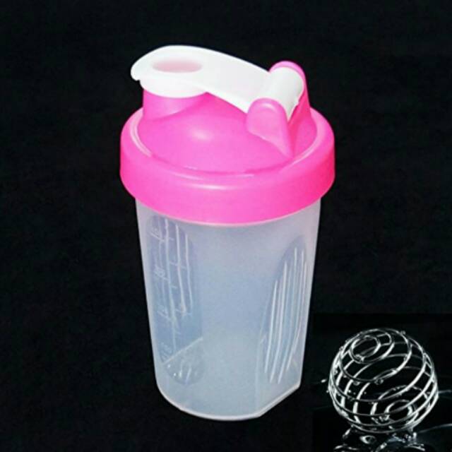 Jual Botol Shaker 400ml + Bola Stainless Ball - Pink | Shopee Indonesia