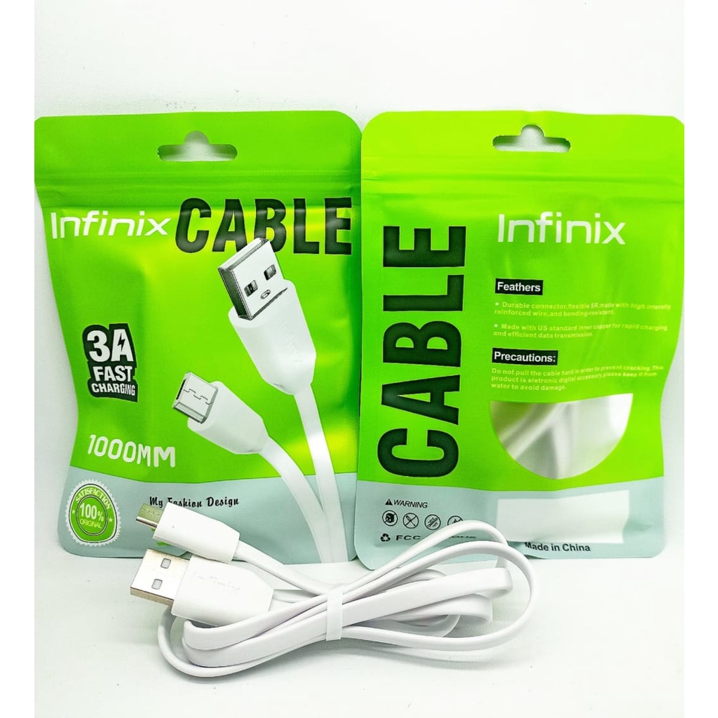 Jual Kabel Data Original Infinix 3A Suport Fast Charging Type C & Micro ...