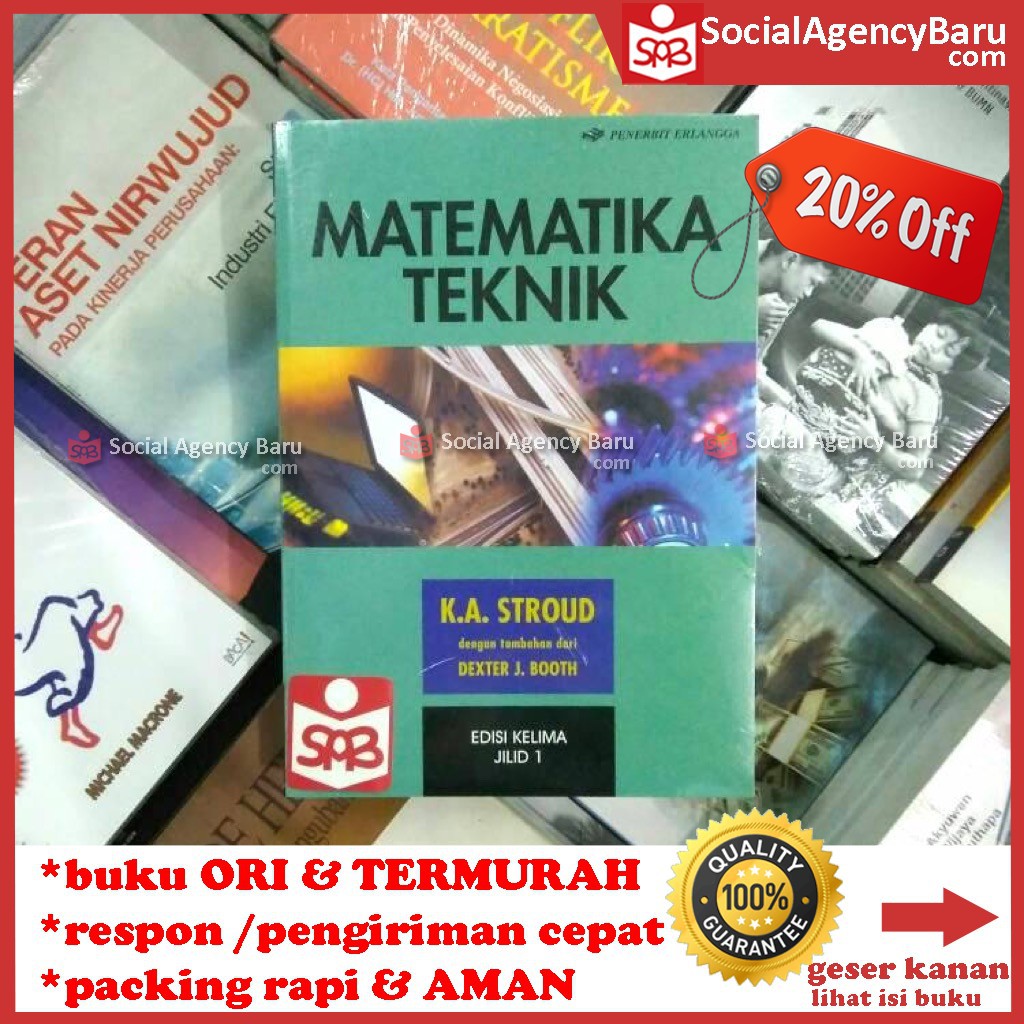 Jual Matematika Teknik Jilid 1 Edisi 5 - K. A. Stroud | Shopee Indonesia
