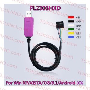 Jual Promo USB SERIAL TTL CABLE KABEL 6 PIN PL2303 PL2303HXD FOR ...