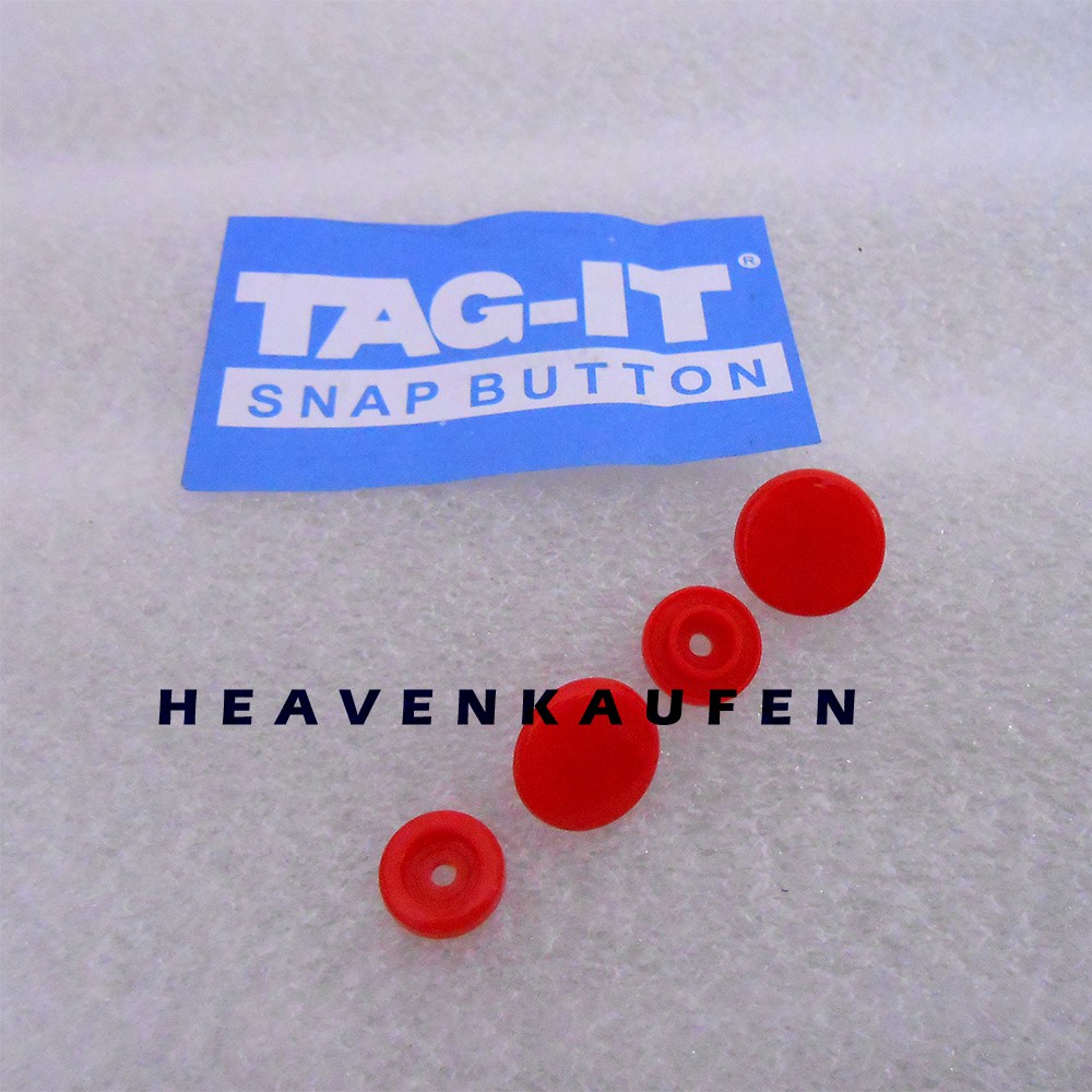Jual Kancing Knop Jaket Plastik Warna Merah (Snap Button Merah ...
