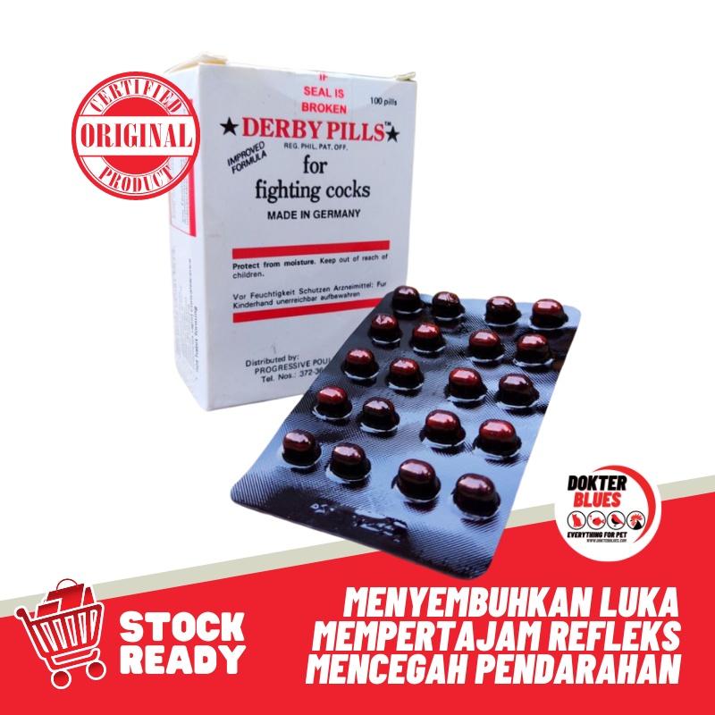 Jual Derby Pills (1 Strip) Import Filipina Suplemen Ayam | Shopee Indonesia
