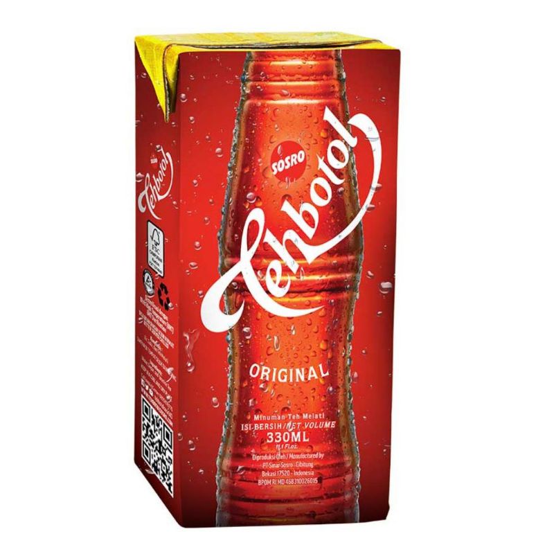 Jual TEH BOTOL SOSRO KOTAK 330 ML x 24 PCS | Shopee Indonesia