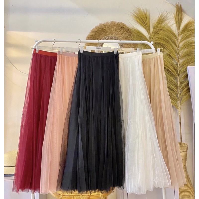 Jual ROK TUTU POLOS IMPORT BKK ( 3 LAPIS ) | Shopee Indonesia