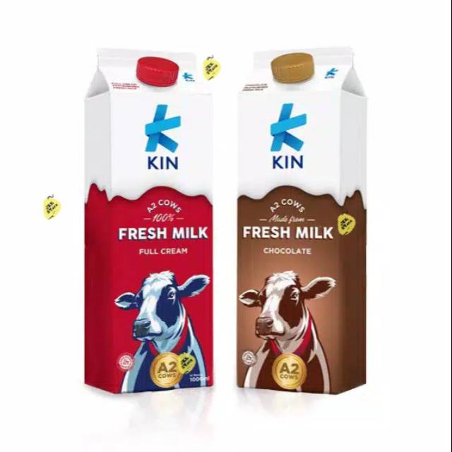 Jual KIN FRESH MILK PASTEURISED 1000 ML | Shopee Indonesia
