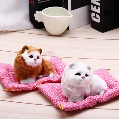 Jual New Simulation Sleeping Cat Craft Toy with Sound Berkualitas ...