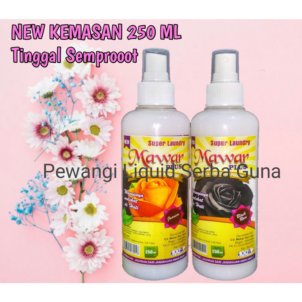 Jual Pewangi pelembut mawar plus botol spray 250ml Pree packing paper ...