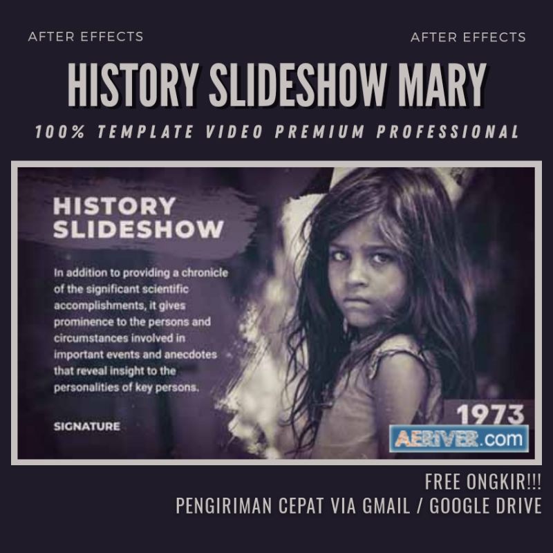 Jual Pro History Slideshow Mary - After Effect | Shopee Indonesia