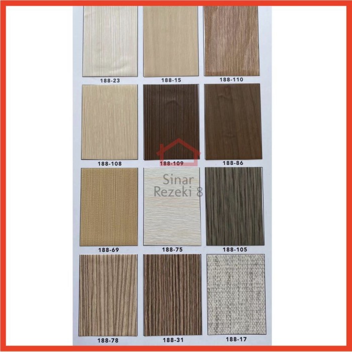 Jual PVC Sheet Urat Kayu Serat / Pelapis Lemari Lapisan Meja Furniture ...