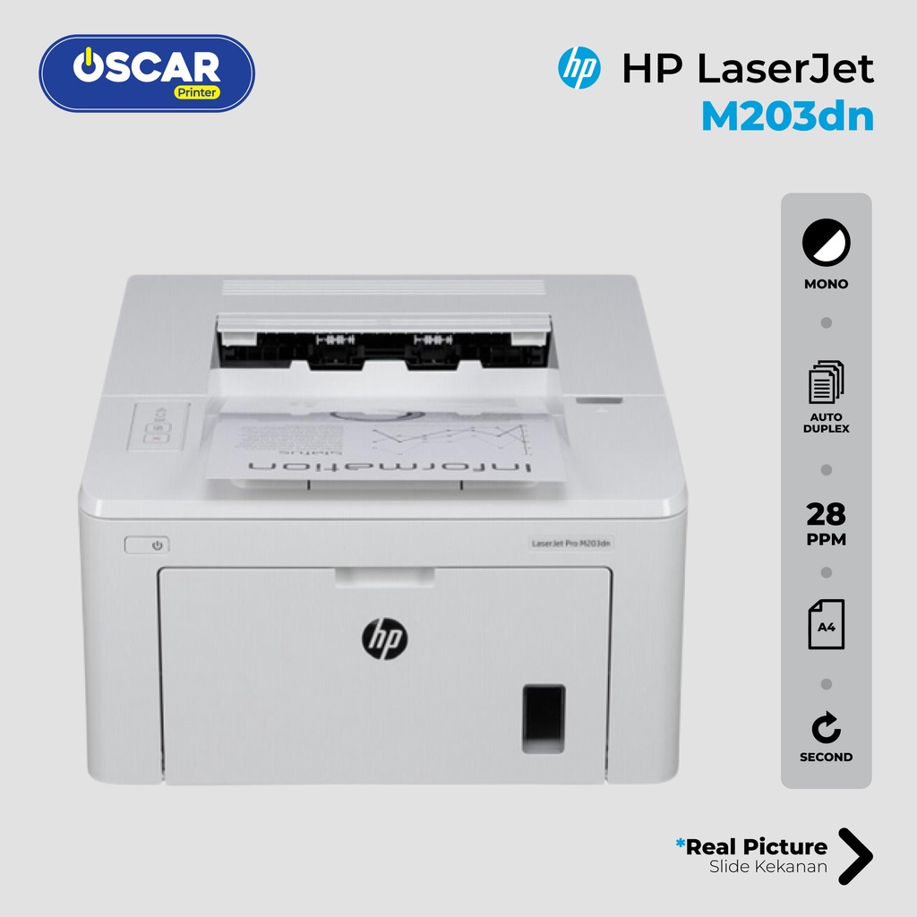 Jual Printer HP Laserjet Pro M203dn Bolak-balik Otomatis | Shopee Indonesia