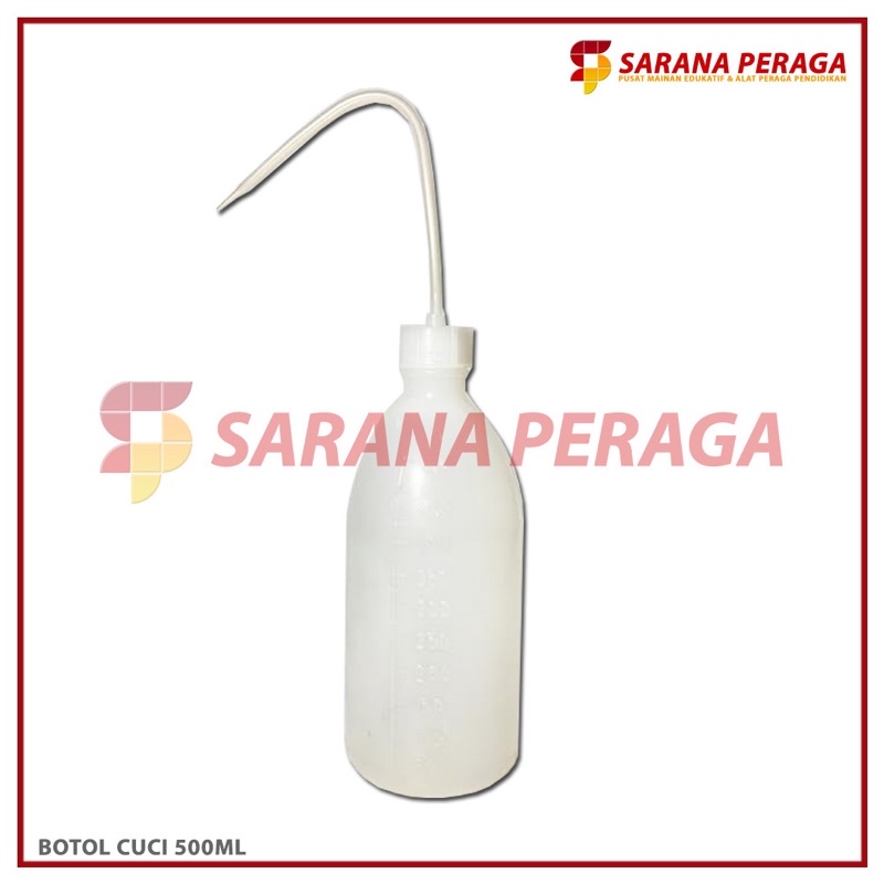 Jual SaranaPeraga - Botol Cuci 500 ml / Wash Bottle - Alat Peraga Kimia ...