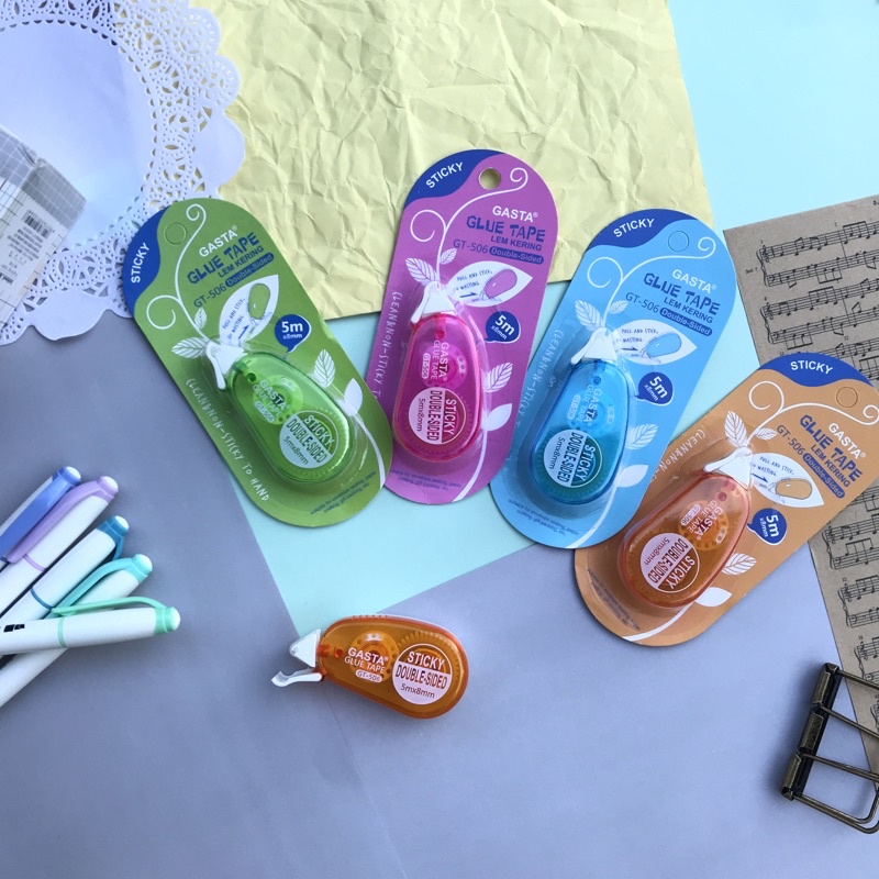 Jual [GSB OFFICIAL] Glue Tape Roller 5 Meter Lem Roll Adhesive Roller ...