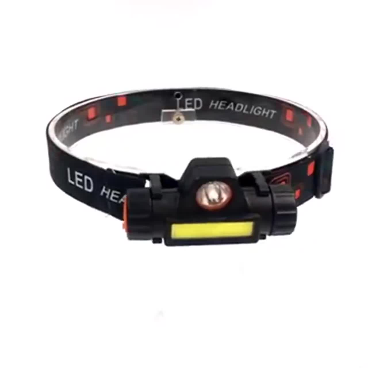 Jual Senter Kepala Mini Head Lamp Sorot Jauh Dekat Led Rechargeable ...