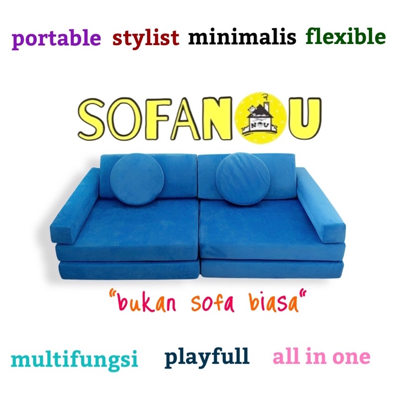Jual SOFANOU sofa anak premium/sofa portable/sofa lipat /sofa minimalis ...