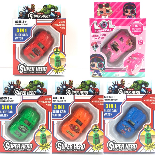 Jual [Ready Stock]Jam tangan anak laser LOL AVENGERS super hero jam ...