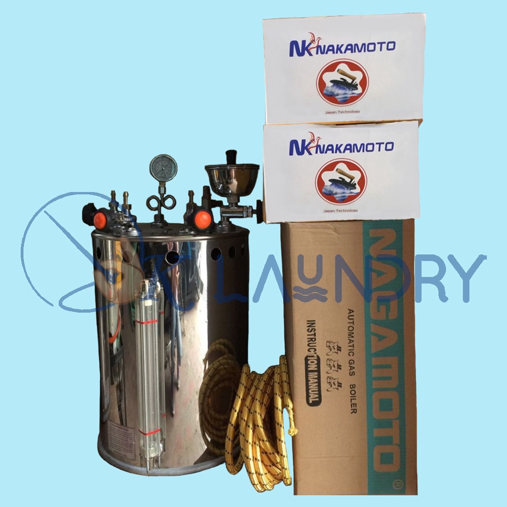 Jual Steam Boiler Nagamoto 25 Liter GB 27 Setrika Gosokan Uap Laundry ...