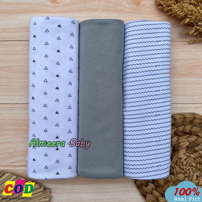 Jual Bahan Katun TC - 3 PCS 6 PCS Pernel Bayi Bedong Bayi Baru Lahir Ukuran 110cm x 90cm Almeera ...