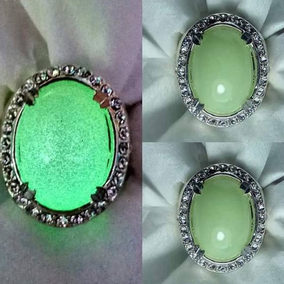 Jual Cincin Batu Akik Fosfor nyala dalam gelap | Shopee Indonesia