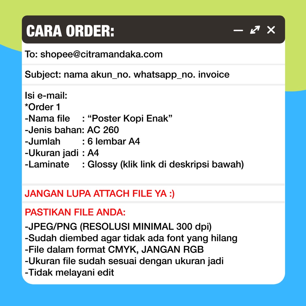 Jual Brosur Custom Print Flyer Promosi A5 | A6 | Shopee Indonesia
