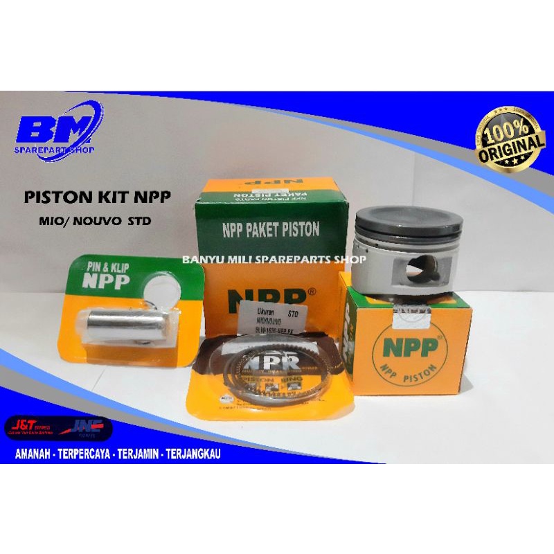 Jual PISTON KIT " MIO " O.S STD, 0,25, 0,50, 0,75, 1,00, 1.25, 1.50, 1.75, 2.00 ORIGINAL NPP ...