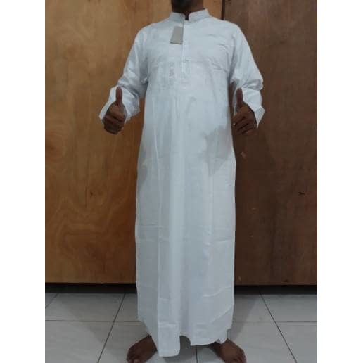 Jual Jubah pria gamis pria jubah jubah ikhwan jubah arab warna putih ...