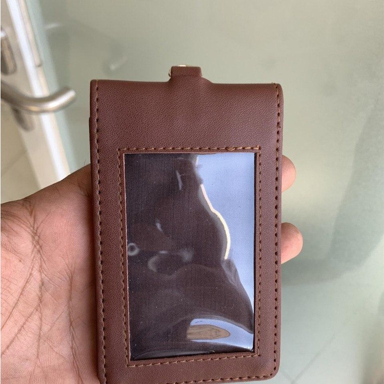 Jual name tag magnet Id Card Holder Double Flip Magnet ID Card Holder ...