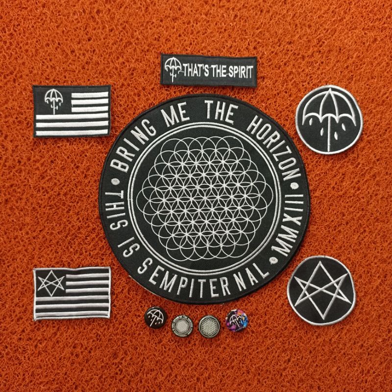 Jual BACKPATCH BORDIR BMTH SATU SET EMBLEM BRING ME THE HORIZON PATCH ...