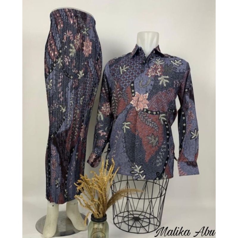 Jual Batik Couple/Baju Batik Couple/Batik Set/Rok Set/ Batik Lengan ...