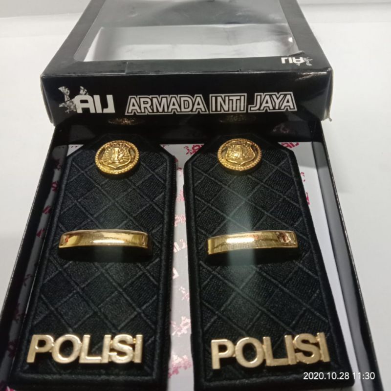 Jual TPU Exclusive Ipda lis merah lux kilap rapi bagus | Tanda pangkat ...
