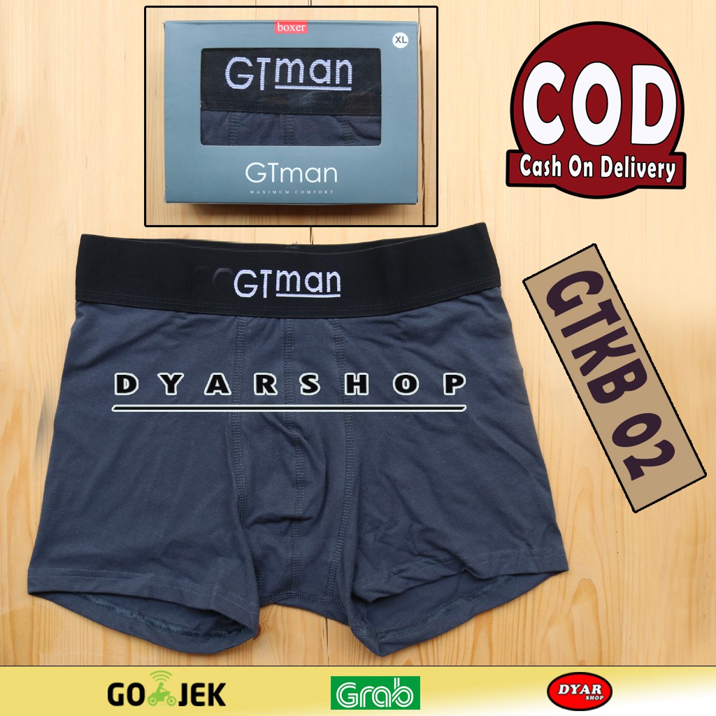 Jual CD GT Man GTKB 02 || Celana Dalam Pria Boxer Warna Polos | CD ...
