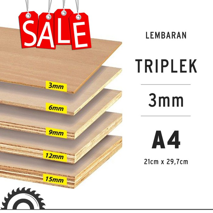 Jual Triplek A4 / Ukuran Tebal 3 MM / lembaran | Shopee Indonesia