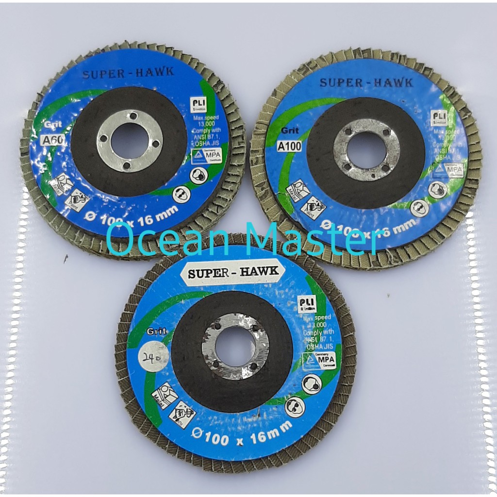 Jual Flap Disc Super Hawk 4 inch- Ada 7 Ukuran | Shopee Indonesia