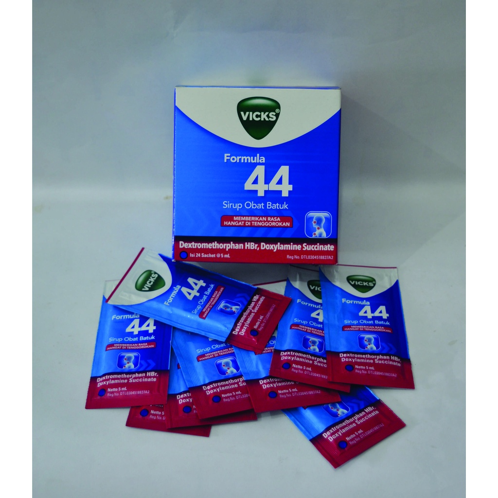 Jual Vicks Formula 44 Saset (Obat Batuk Dewasa) | Shopee Indonesia