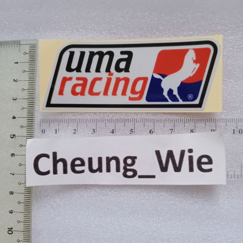 Jual stiker logo Uma Racing ukuran 9cm harga satuan 1bh | Shopee Indonesia