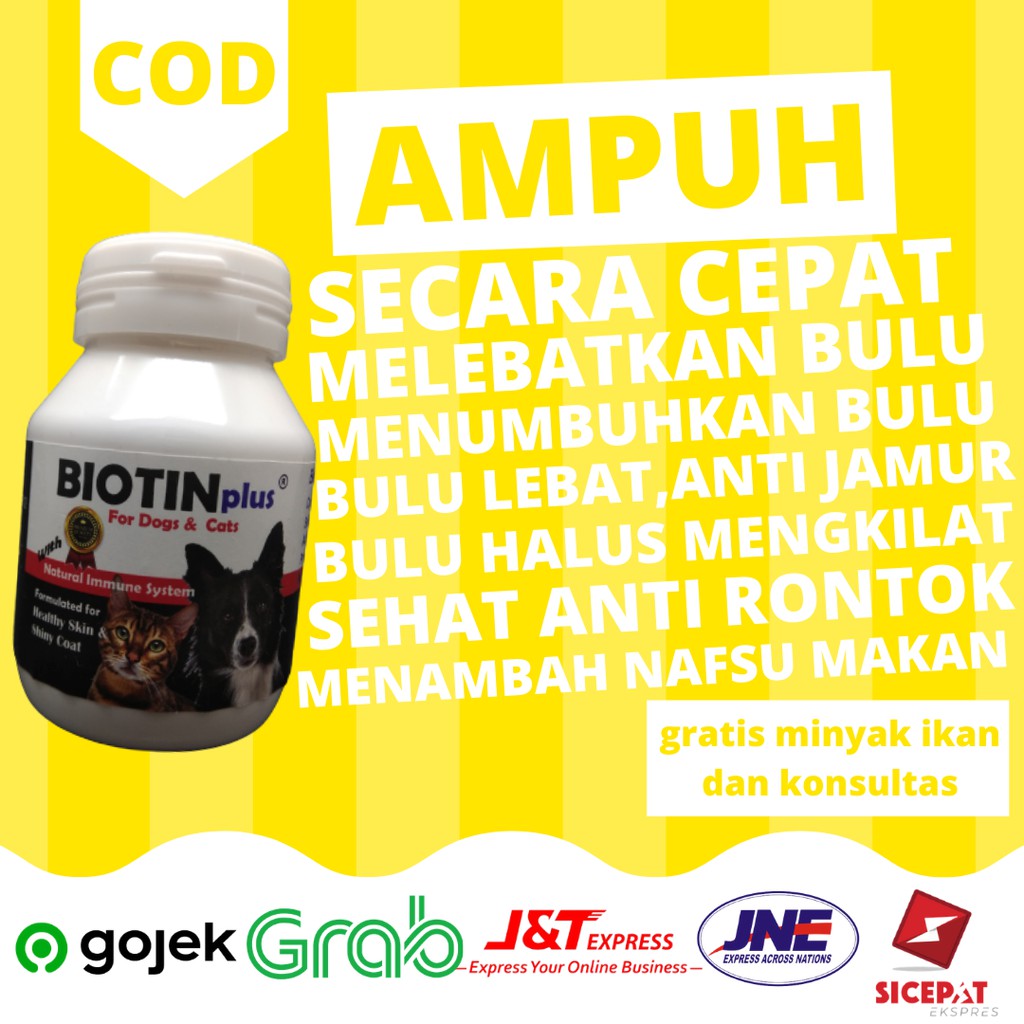 Jual PELEBAT BULU PENAMBAH BULU VITAMIN BULU OBAT BULU UNTUK ANJING DAN ...