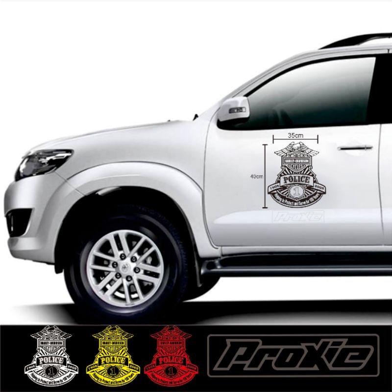 Jual Sticker Mobil Cutting Stiker Harley Police | Shopee Indonesia