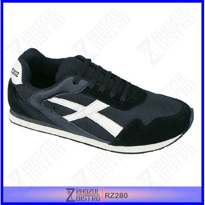 Jual Sepatu Sneakers Kets Pria HITAM SINTETIS SOL SPON RZ280 | Shopee ...