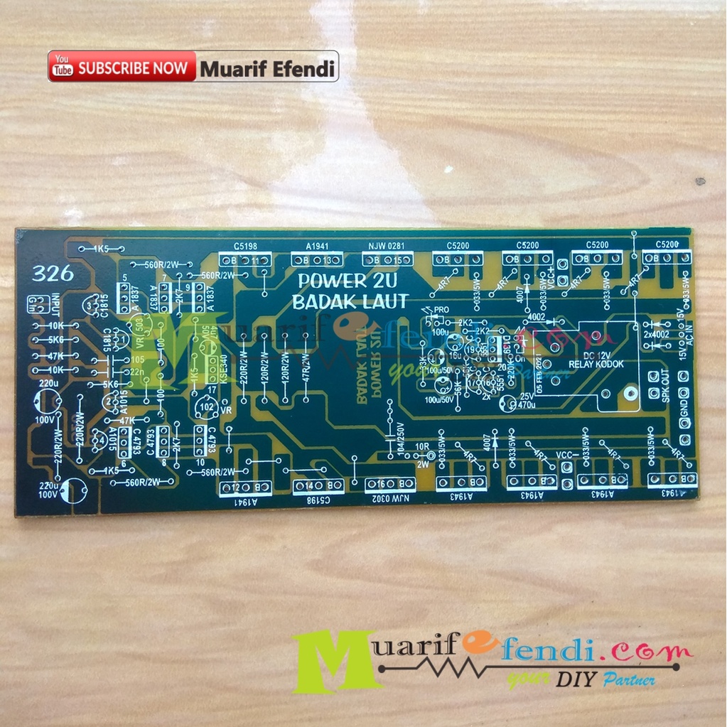 Jual PCB Power Amplifier NKRI Badak LAUT Bostrap 2U 20cm SUB LOW 326 ...