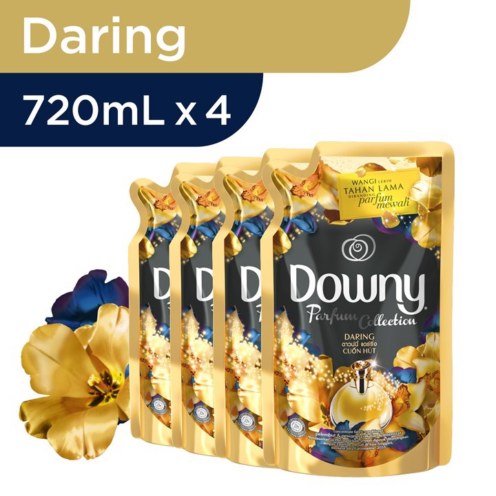 Jual Downy Daring Refill / Emas 720ml (Paket Isi 4) | Shopee Indonesia