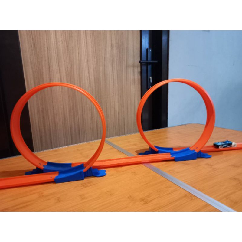 Jual hotwheels track double loop pelontar | Shopee Indonesia