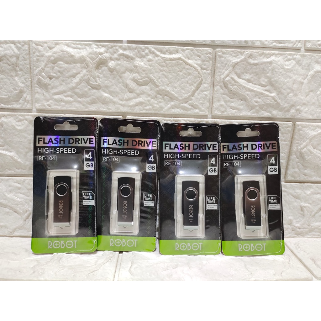 Jual FLASHDISK ROBOT 4GB RF104 ORIGINAL | Shopee Indonesia