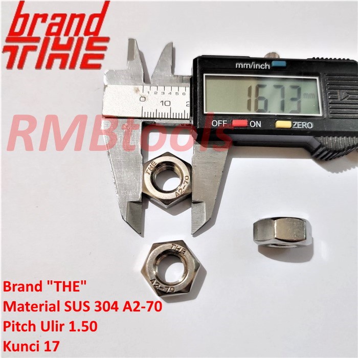 Jual MUR HEX M10 STAINLESS STEEL SUS 304 GRADE 304 BRAND THE PITCH 1 ...