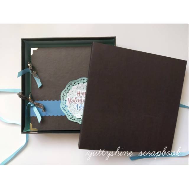 Jual Scrapbook album full desain 20x20cm + box | Shopee Indonesia