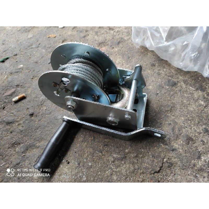 Jual Gear winch 1200 LBS sling 10 meter Hand winch katrol kerekan ...