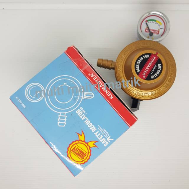 Jual Kepala kompor gas / regulator gas kenmater KM 911 + meter / kepala ...