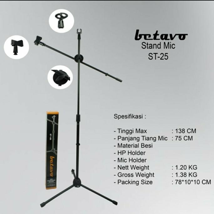 Jual Stand Mic Lantai St25 Standing Microphone | Shopee Indonesia
