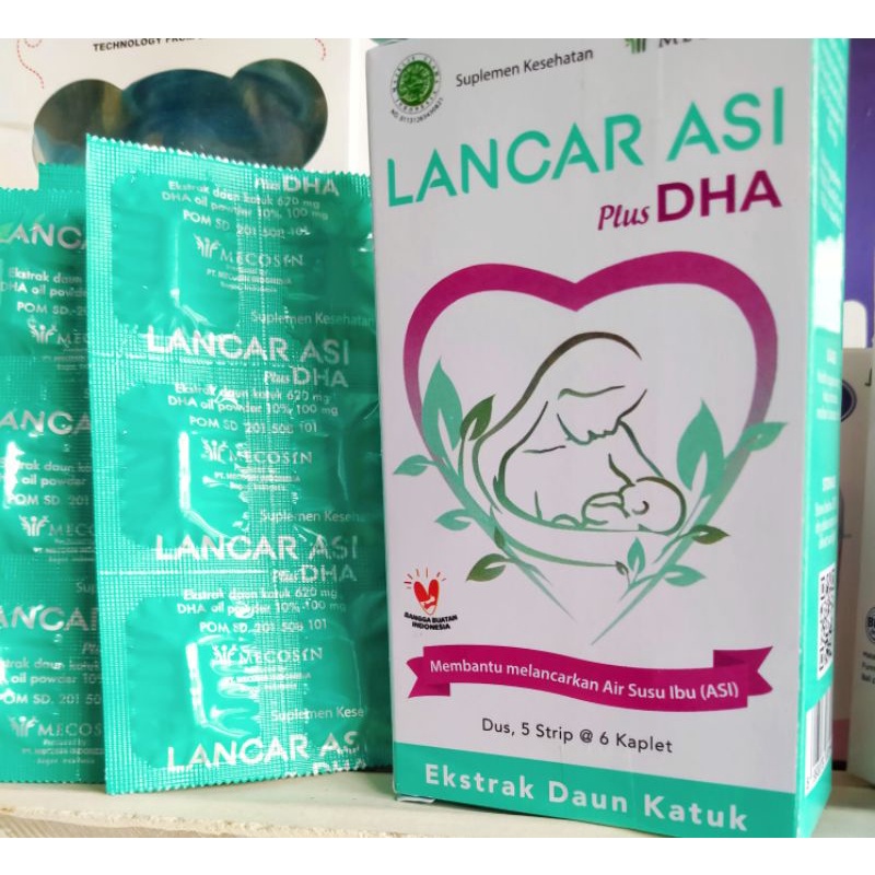 Jual Kaplet Pelancar Air Susu Ibu Lancar ASI Plus DHA Ekstrak Daun Katuk | Shopee Indonesia