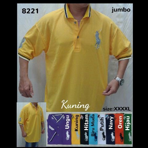 Jual Polo Kuda POLO SHIRT POLO Kerah JUMBO XXXXL ( 4XL ) big size ...