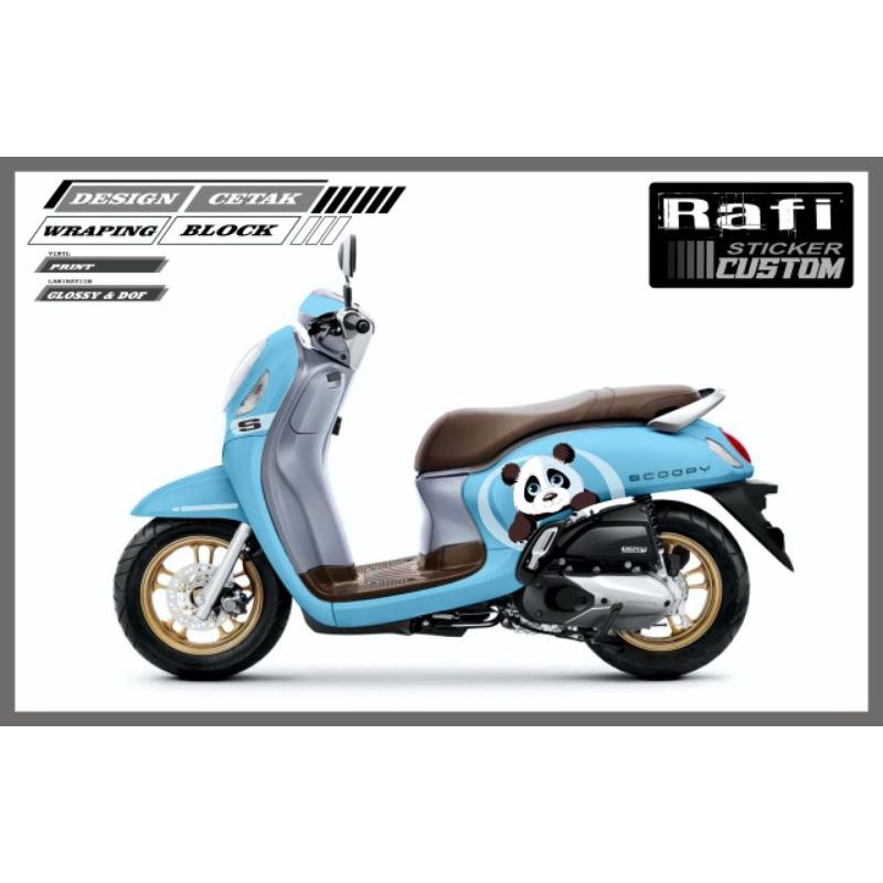 Jual DECAL FULL BLOK SCOOPY PANDA | Shopee Indonesia