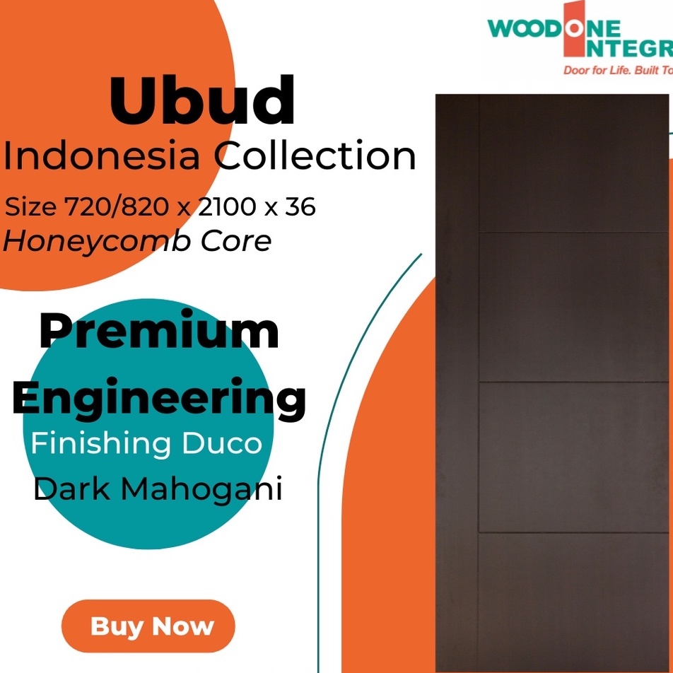 Jual Pintu Woodone Integra Premium Engineering tipe UBUD Honeycomb core ...